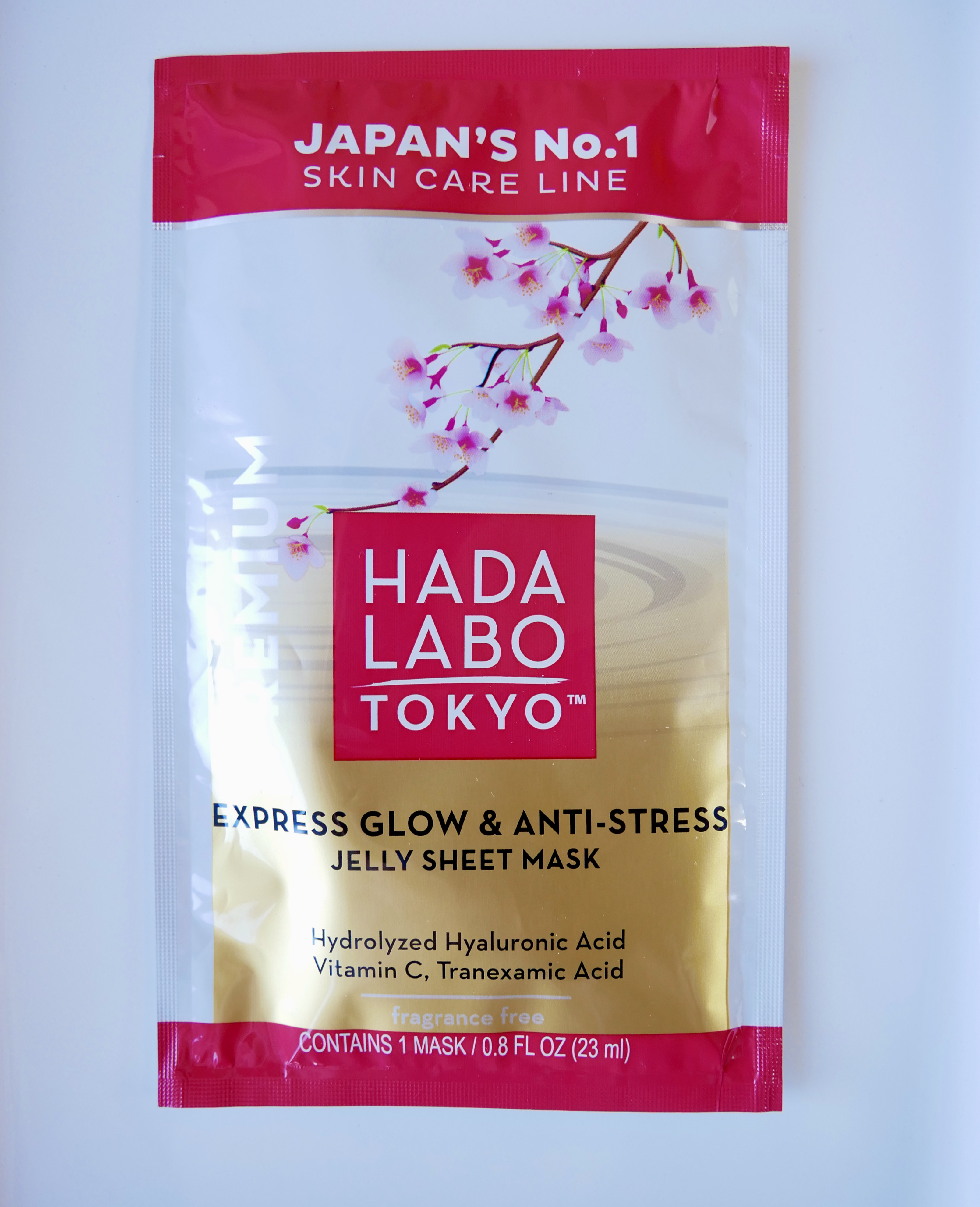 Hada Labo Tokyo Premium Express Glow & Anti-Stress Jelly Sheet Mask ...